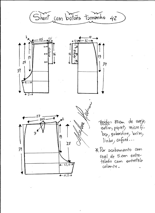 Molde de Short Feminino: 12 Modelos para Baixar e Imprimir